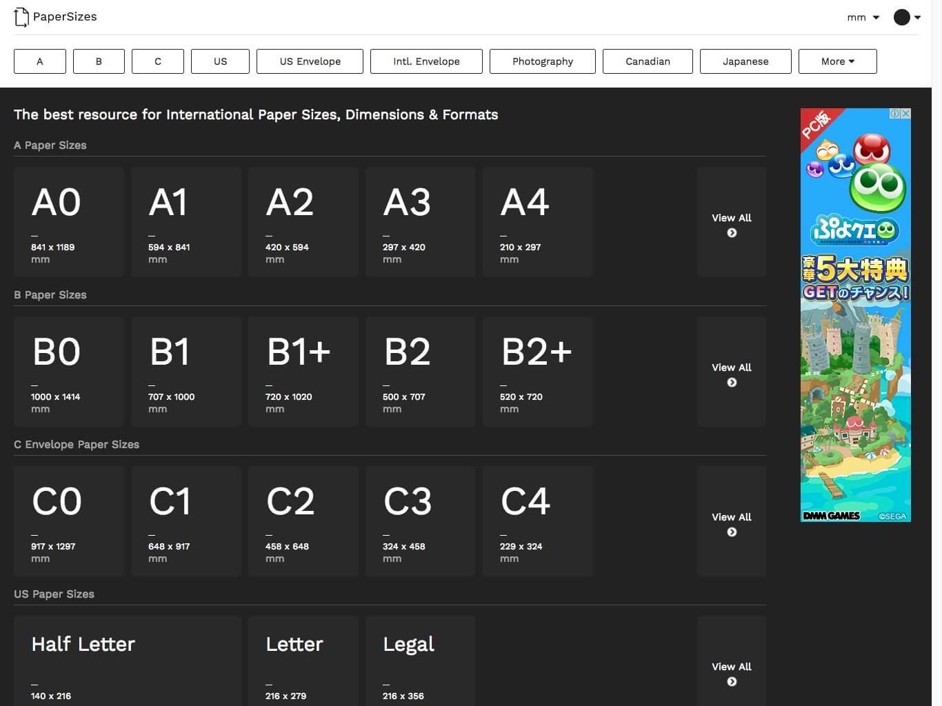 Paper Sizes The Best Resource For International Paper Sizes Paper Sizes The Best Resource For International Paper Sizes