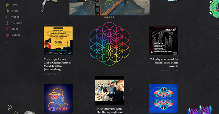 Coldplay official website | 1GUU