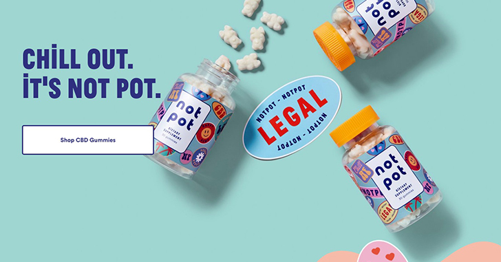 Not Pot CBD Gummies - Vegan + USA Hemp - NotPot.com | 1GUU